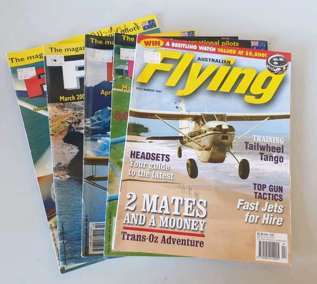 AUSTRALIAN FLYING MAGAZINES x 5 - Mixed Issues 2001-2004 $19.99 ...