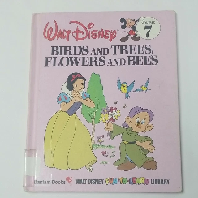 BIRDS AND TREES, Flowers and Bees 1983 Walt Disney Fun to Learn Library ...