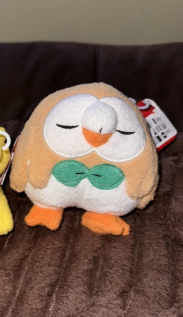 POKÉMON SLEEPING PLUSH 5" - Rowlet BNWT OWL 🦉 £10.00 - PicClick UK
