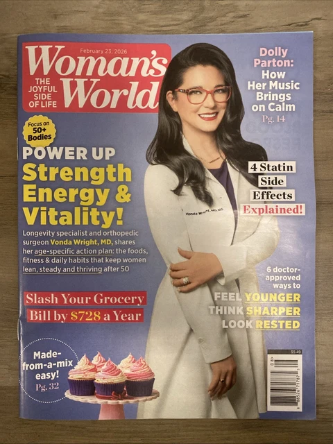 WOMAN'S WORLD FEBRUARY 21, 2026 Magazine Dolly Parton power up strength ...