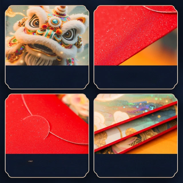RED ENVELOPE SET 6pcs for 2026 Chinese New Year Year of the Horse ...
