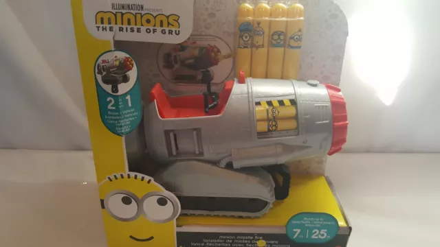 MINIONS THE RISE of Gru Mini Missile Fire Blaster & Vehicle NEUF EUR 20 ...