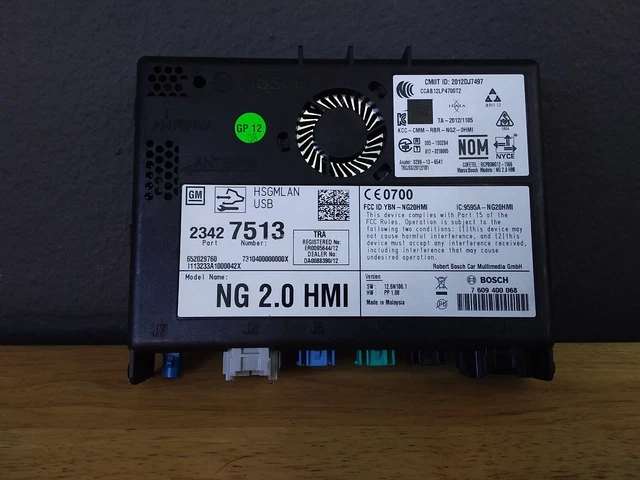 2013 CHEVY CORVETTE C7 Hmi Human Interface Module 23427513 Xts ...