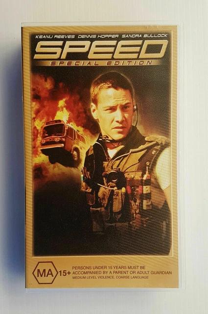 SPEED SPECIAL EDITION VHS VIDEO MOVIE KEANU REEVES, DENNIS HOPPER ...