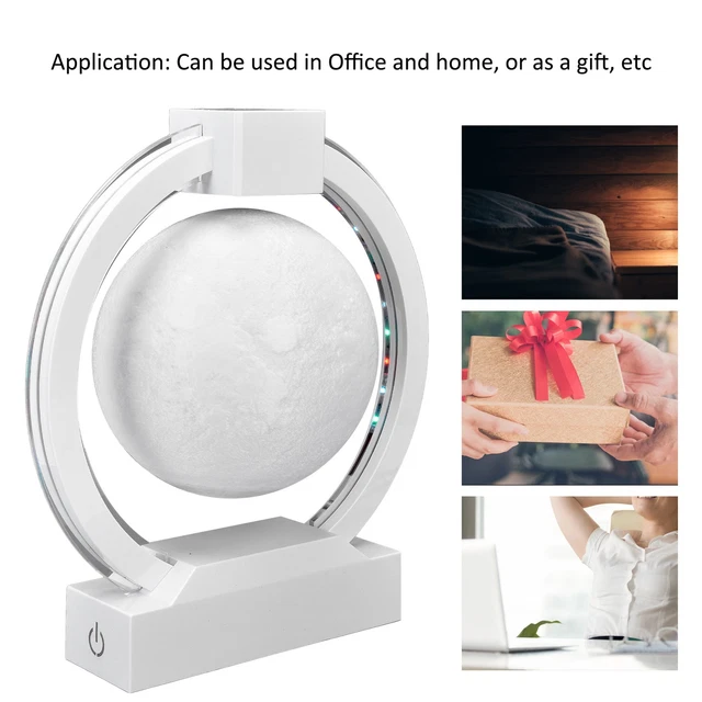 MAGLEV MOON LAMP 3D Printed Night Light Magnetic Levitation Lamp With ...