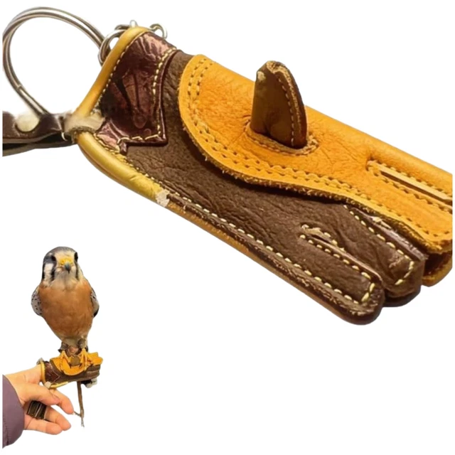 FALCONRY GLOVE SHAPE 3D Keychain for For MINI PET Plastic Keyring ...