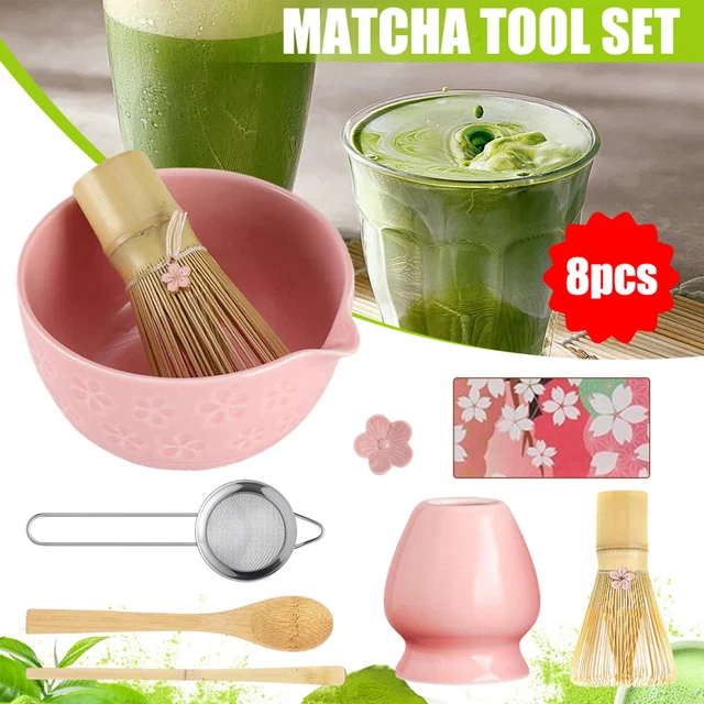 MATCHA MAKING TOOL Set With Bowl Whisk Sieve Spoon Whisk Stand for ...