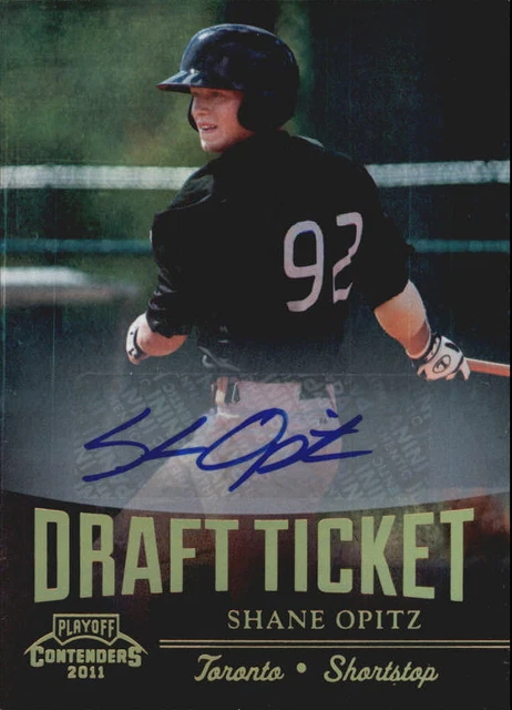 2011 (BLUE JAYS) Playoff Contenders Draft Ticket Autographes #DT7 Opitz ...