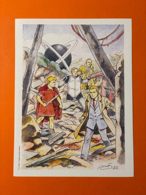ALVES EX Libris Signe Hommage Blake Et Mortimer Alix Lefranc 18 X 24 ...