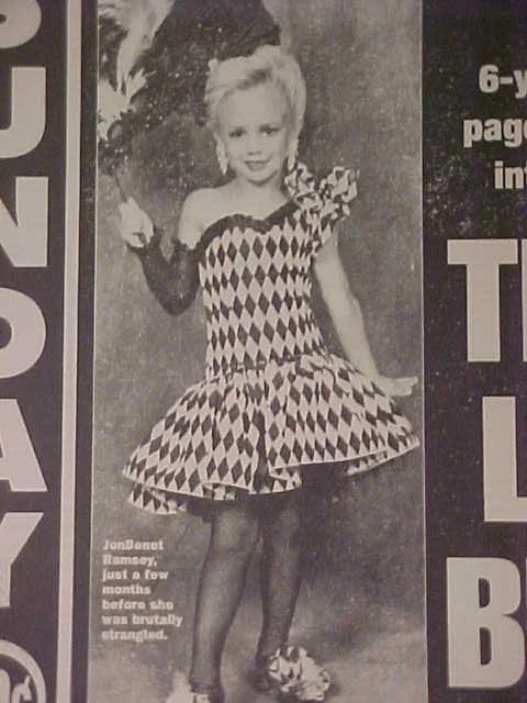 VINTAGE NEWSPAPER HEADLINE~ Jonbenet Ramsey Tragic Beauty Pageant ...