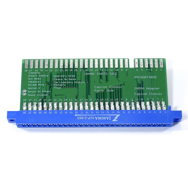 CAPCOM CLASSICS ARCADEFORGE Jamma Adapter Pinout Board Kick Harness ...