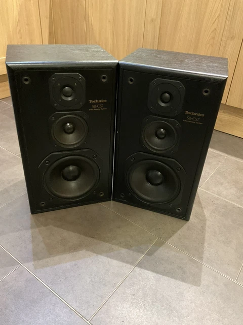 VINTAGE TECHNICS SB-CS7 3-WAY STEREO LOUDSPEAKERS Black Ash £12.50 ...