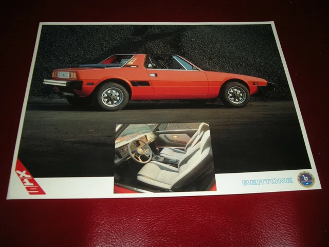 FERRARI FIAT X19 Press Cardboard Photo ""Bertone X19"" Excellent ...