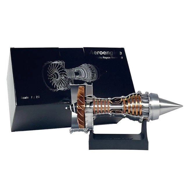 AVIATION TURBOFAN MINI Jet Engine Model Can Rotate Forward And Backward ...