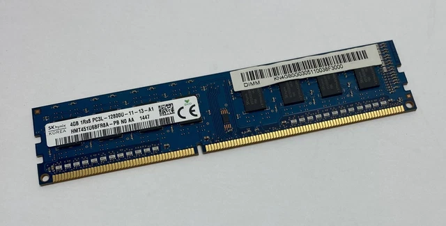 4GB SK HYNIX HMT451U6BFR8A-PB N0 AA PC3L-12800U 1600MHz DDR3 Computer Memory £7.99 - PicClick UK