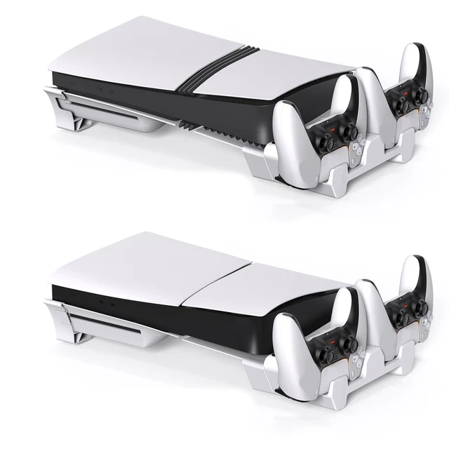 FOR PS5 PRO Slim Horizontal Stand with Integrated 3 Level Cooling ...