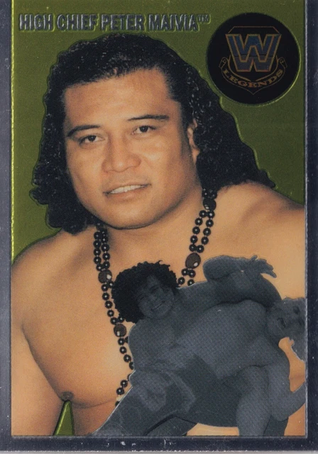 CARTE CHROME HIGH Chief Peter Maivia 2007 Topps Heritage II 2 WWE #84 ...