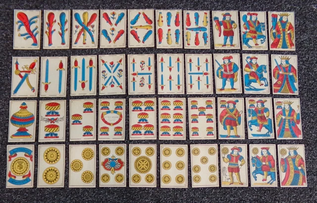 VINTAGE 1970 MOROCCAN Ronda Cadiz 40 Playing Cards Deck Casablanca ...