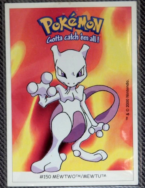 CARTE STICKER POKEMON Mewtwo N° 150 Dunkin Boomer - 2000 Nintendo EUR 9 ...