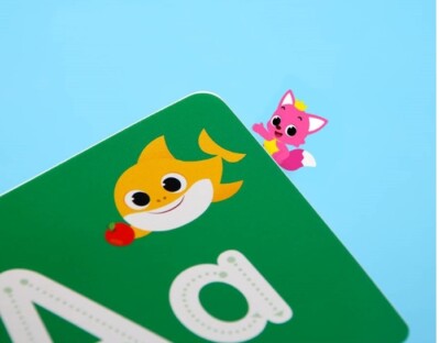 PINKFONG BABY SHARK Family English Alphabet Flash Vocabulary Card 120 ...