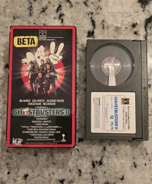 GHOSTBUSTERS II BETA 1989 VHS Tape Movie RCA Columbia Vintage ...
