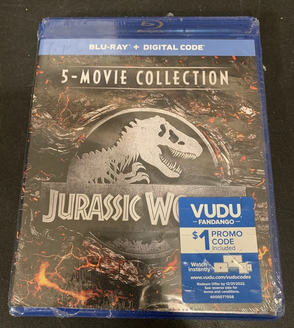 JURASSIC WORLD 5-MOVIE Collection (Blu-Ray Disc / Digital Code) Brand ...