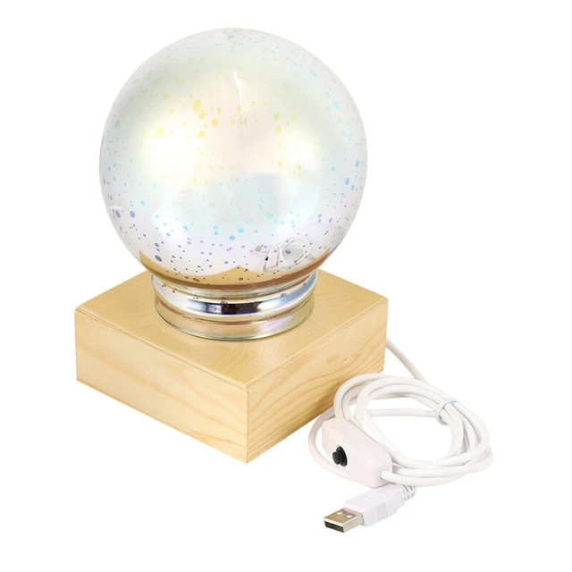 WOOD 3D Light Projector Ball 3D Lamp Usb Supply Bedroom Bedside ...