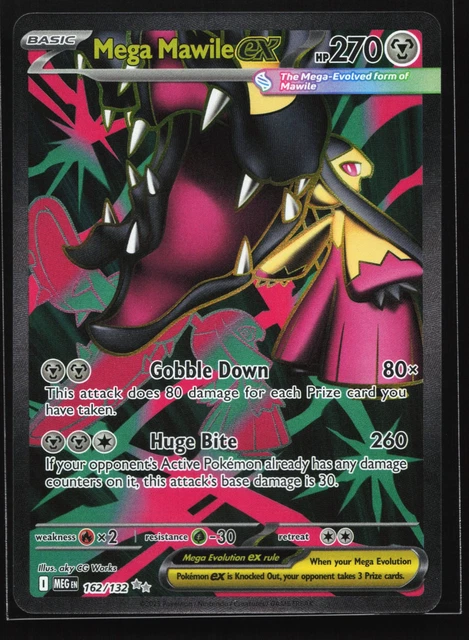 MEGA MAWILE EX 162/132 ME01: Mega Evolution Ultra Rare Pokemon Card $8.40 - PicClick CA