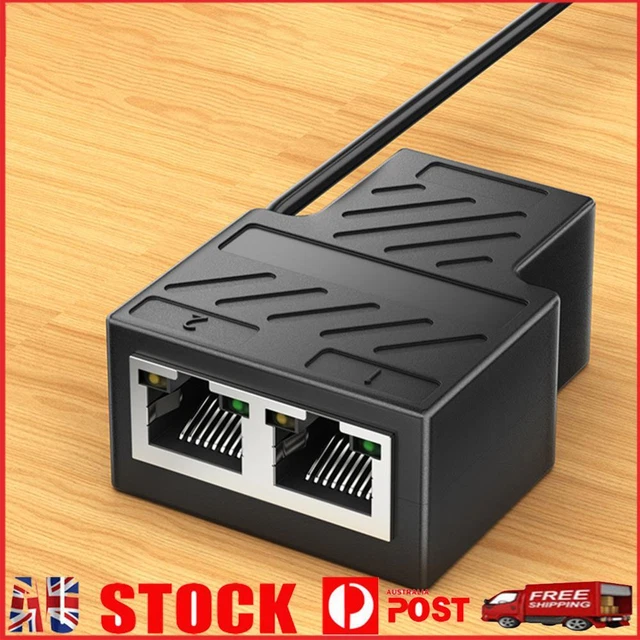 ETHERNET ADAPTER DUAL RJ45 Network Splitter for Ethernet Cable Female ...