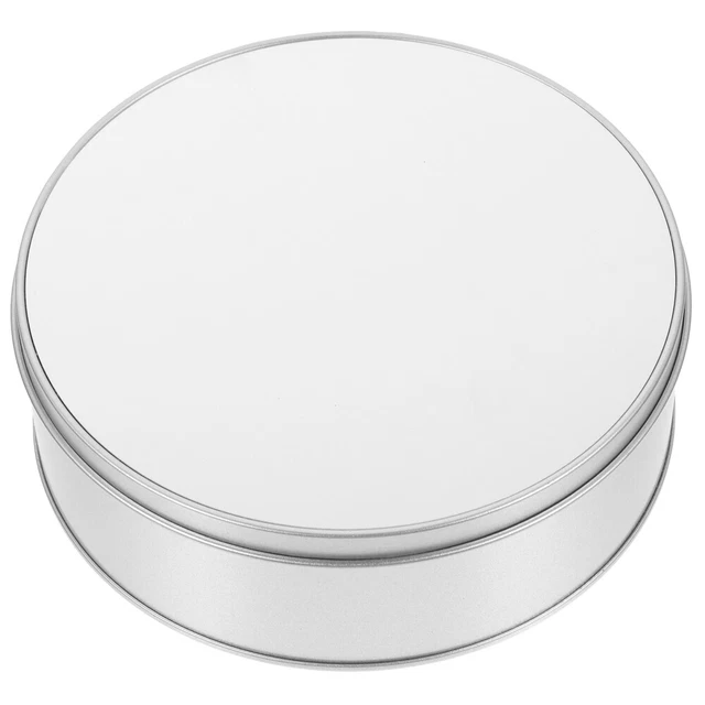 SUBLIMATION BLANKS EMPTY Round Shaped Box Iron Storage Box Candy Holder ...