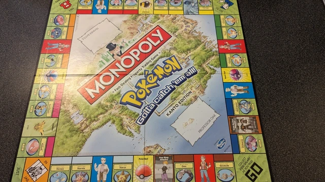 POKÉMON MONOPOLY KANTO Edition - RICAMBI - Tabellone di gioco e regole ...