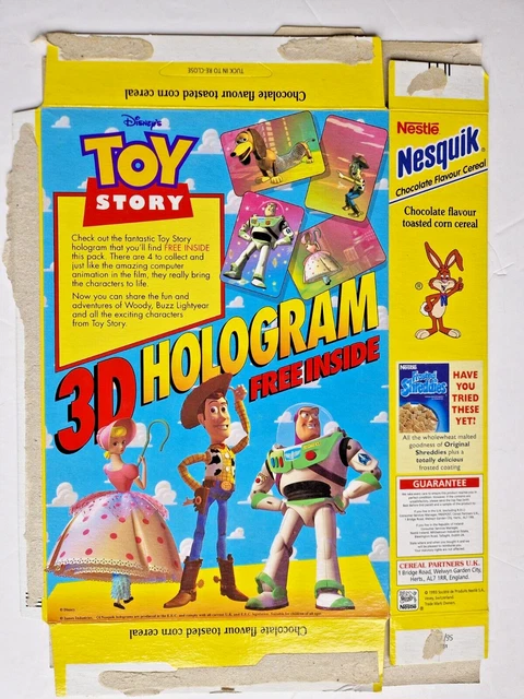 1993 NESTLE CEREAL Nesquik Toy Story 3D Holograms Card Packet £24.99 ...