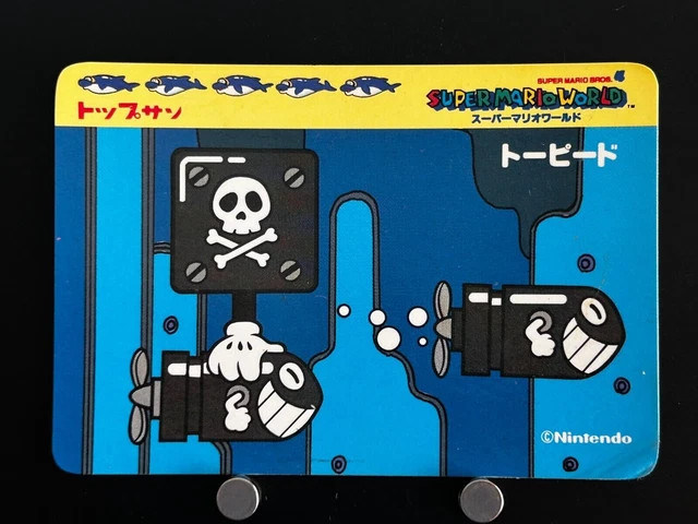 CARTE TORPEDO TED Super Mario Bros 4 Japonais Nintendo Topsun Top ...