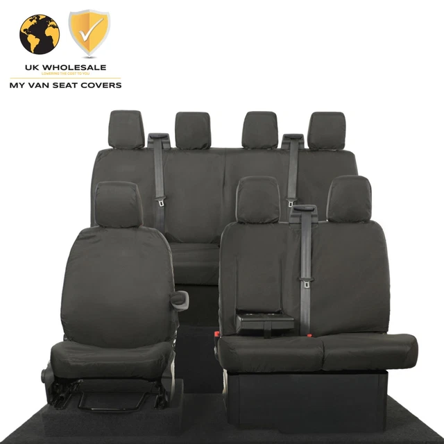 FORD TRANSIT VAN MK9 (Inclus Benne) Tout Siège Housses (2014 Sur ) Noir ...