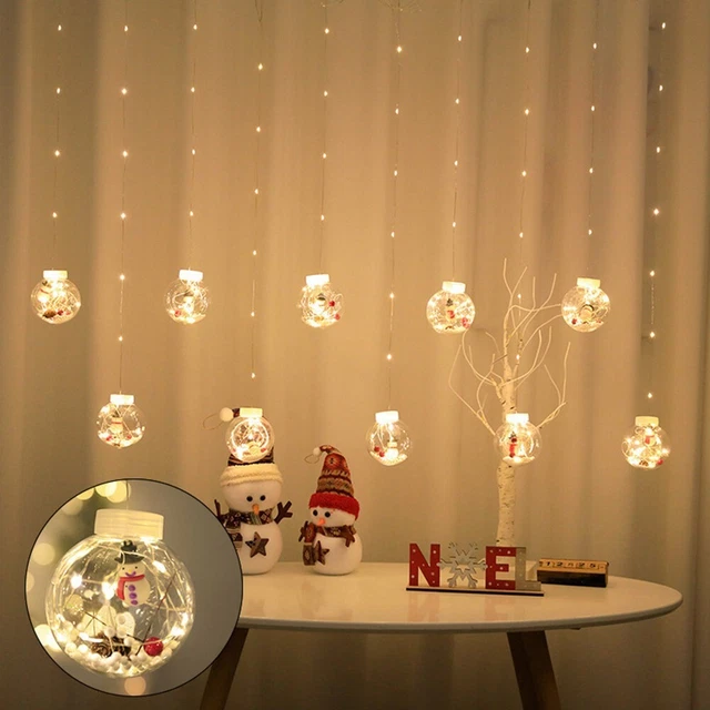 NEU LICHTERKETTE LED Santa Baum Lichterkette mit Kugel Universal EUR 20,67 - PicClick DE