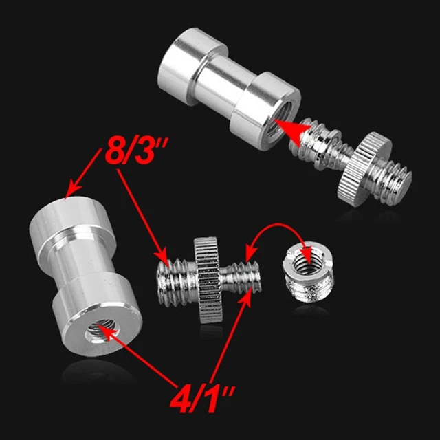 5 SET FEMALE Tripod Screw Adapter Threaded Mount Camera Accessories $26 ...