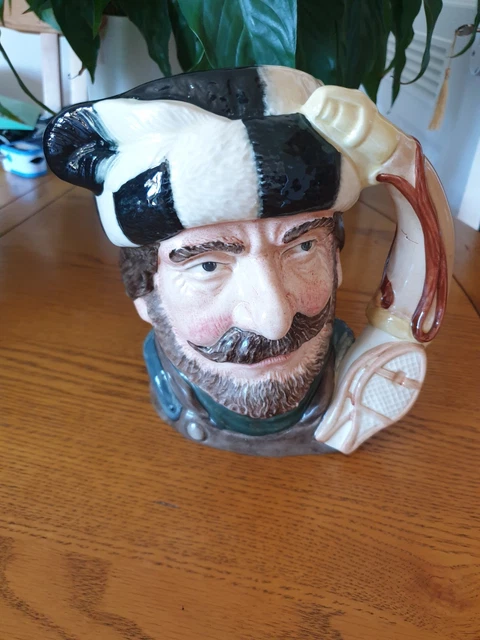 ROYAL DOULTON LARGE Character Toby Jug The Trapper D6609 Made In ...