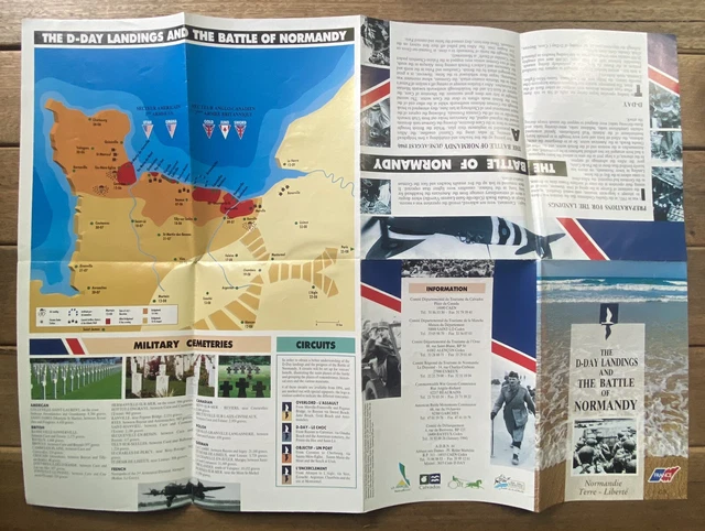 VINTAGE 90S D-DAY Landings & The Battle of Normandy Militaria Tourism ...
