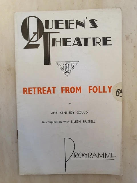 RETREAT FROM FOLLY Marie Tempest Antoinette Cellier Margaret Mofat Jack ...