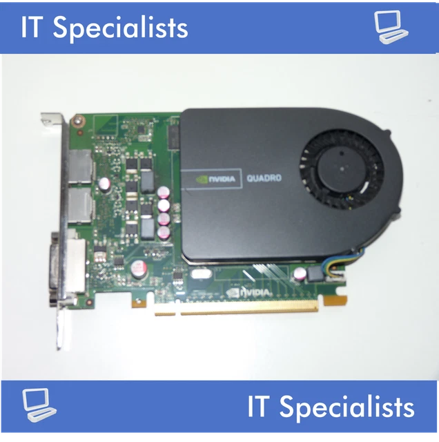 NVIDIA QUADRO 2000 professional dual screen Graphics Card, HP & Dell ...