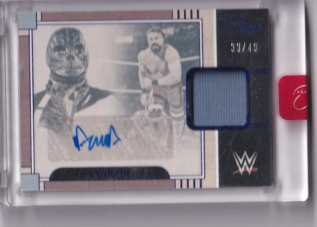 PANINI WWE THREE Count WWE 2024 No. PM-ADR Andrade Parcha Auto Azul 33/ ...