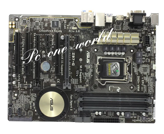 ASUS Z97-C MOTHERBOARD LGA 1150 Intel Z97 HDMI USB3.0 DDR3 VGA DVI ATX USB 3.1 £157.66 - PicClick UK
