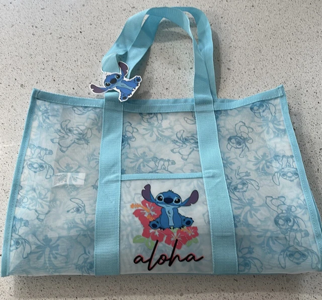 DISNEY LILO & Stitch Stitch Tropical Mesh Double Strap Tote Bag Primark ...