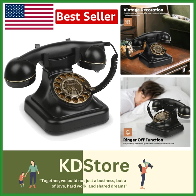 VINTAGE RETRO ROTARY Landline Phone with Classic Dial & Ringer £50.64 ...