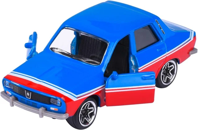 MAJORETTE RENAULT 12 voitures de course bleues échelle 1:64 3 pouces ...