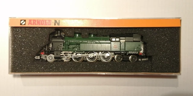 LOCOMOTIVE VAPEUR ÉCHELLE n° sncf Arnold 232 TC 408 dampflok Sans Boîte ...