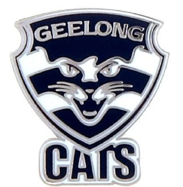 GEELONG CATS OFFICIAL AFL Australian Rules Team Logo & Colours Lapel ...