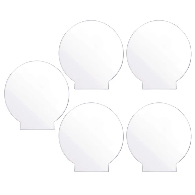 5PCS ROUND DIY Light Plate Simple LED Light Plate Transparent Acrylic ...
