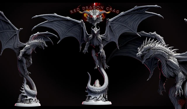 ADULT RED DRAGON V2 (250mm)/TTRPG/Wargaming/Dungeons and Dragon $149.99 ...