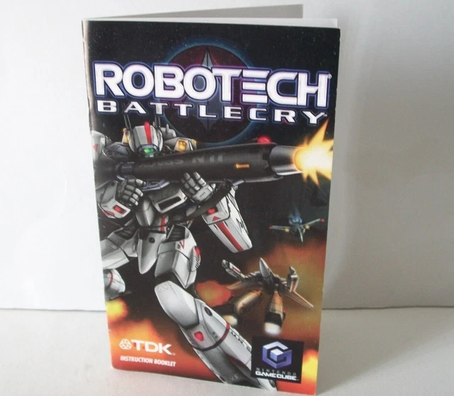 ROBOTECH BATTLECRY MANUAL Only NO GAME Nintendo GameCube Instruction ...